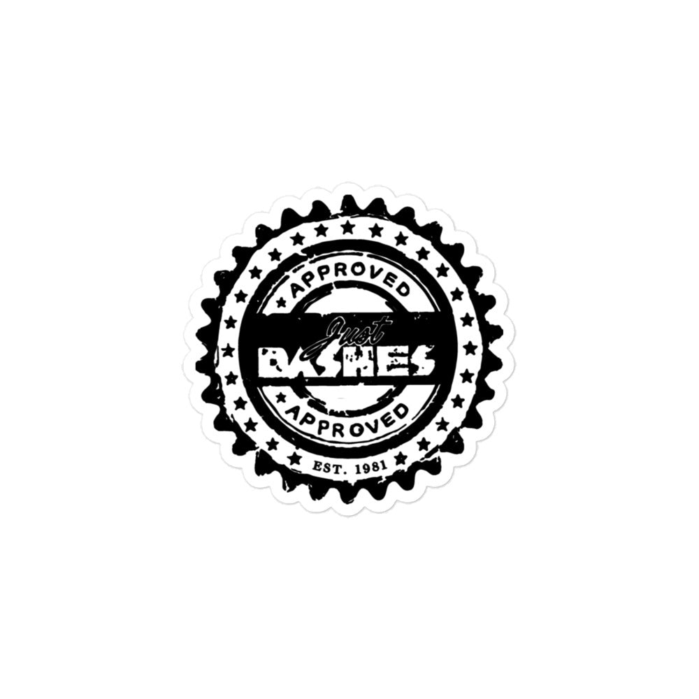 Durable Just Dashes “Approved” Stamp Sticker